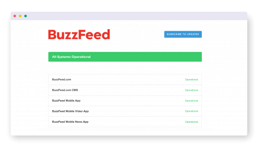 10 Best Examples of Branded Website Status Pages