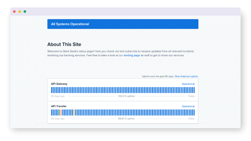 10 Best Examples of Branded Website Status Pages
