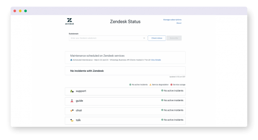 10 Best Examples of Branded Website Status Pages