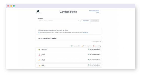 10 Best Examples of Branded Website Status Pages