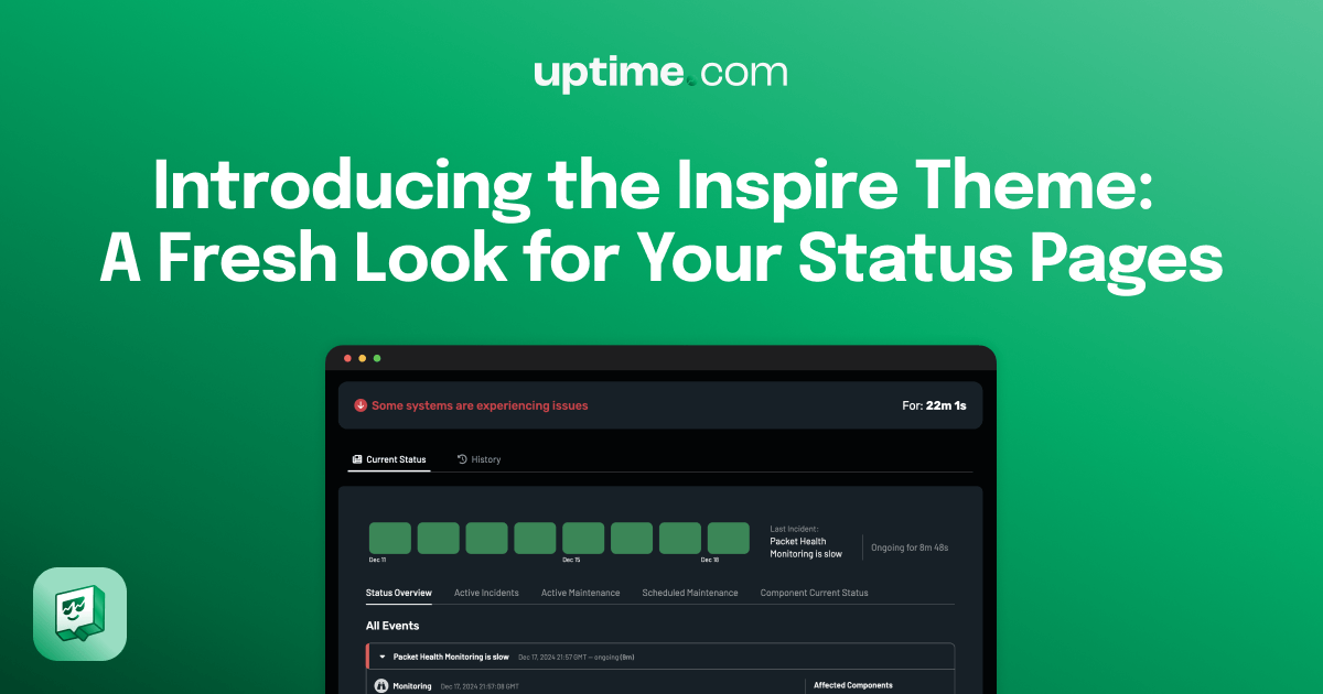 Introducing the Inspire Theme: A Fresh Look for Your Status Pages