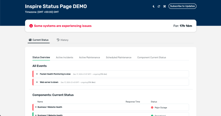 Introducing the Inspire Theme: A Fresh Look for Your Status Pages